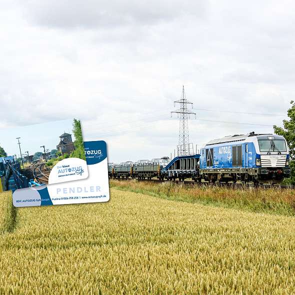 Der blaue AUTOZUG Sylt | From 19.90 € ⇒ Tickets and prices